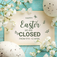 closed on easter Template | PosterMyWall