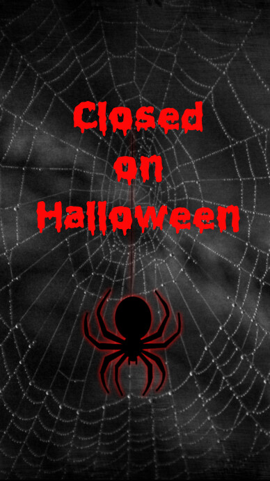 Closed on Halloween Template | PosterMyWall
