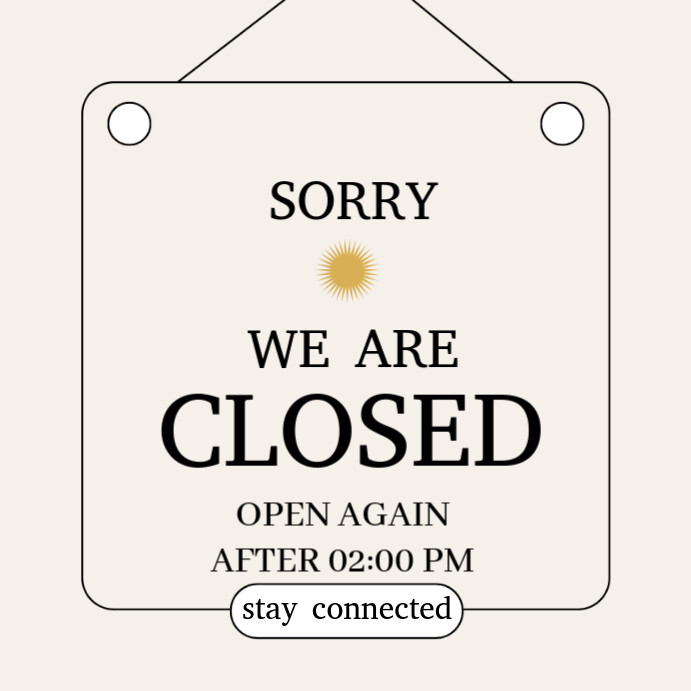 Plantilla de Closed on Monday | PosterMyWall