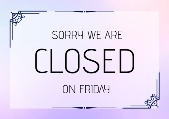Copy of Closed on Monday | PosterMyWall
