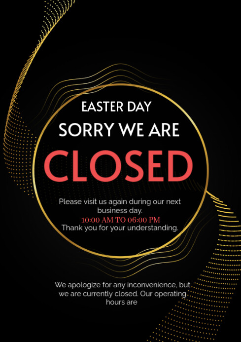 Copy of Closed on Monday | PosterMyWall