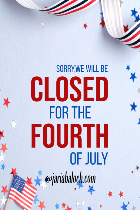 Plantilla de Closed poster | PosterMyWall