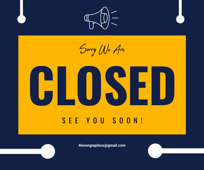 Closed template | PosterMyWall