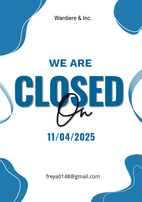 Closed template | PosterMyWall