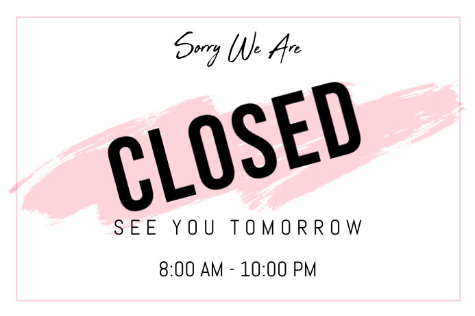 Plantilla de closed template | PosterMyWall