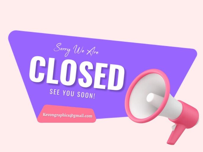 Closed template | PosterMyWall