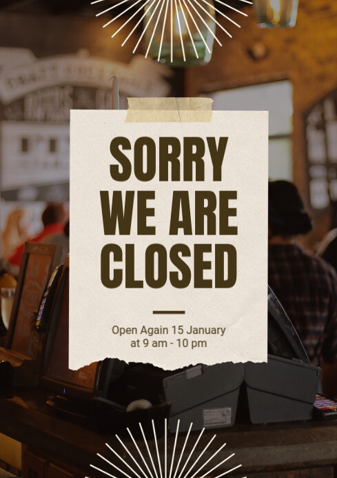 Copy of Closed Template | PosterMyWall