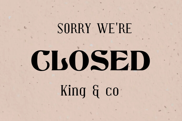 Closed template | PosterMyWall