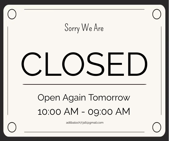 Closed template post's | PosterMyWall