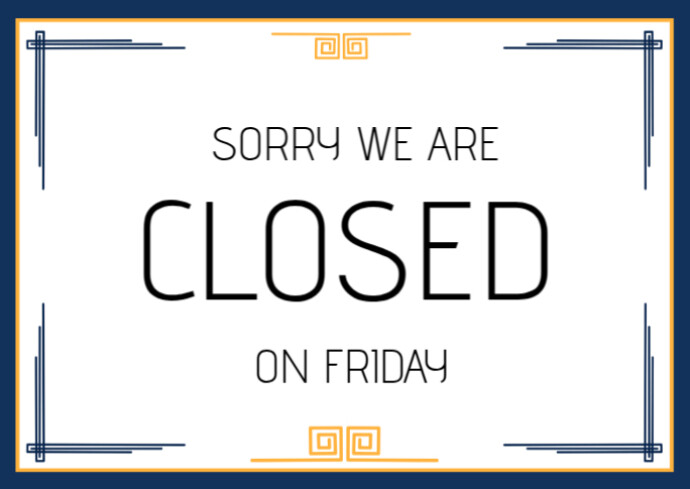 Closed until further notice Template | PosterMyWall