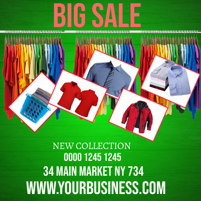 Plantilla de Cloth Sale | PosterMyWall