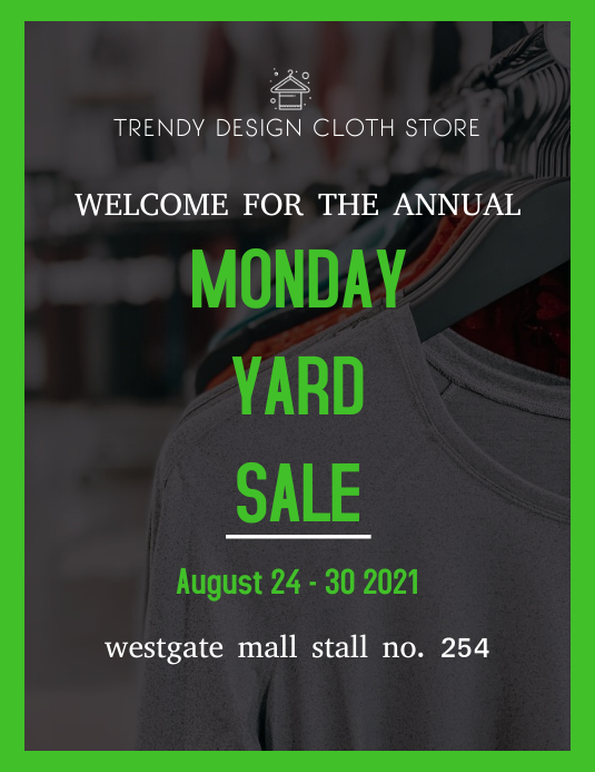 cloth store flyer Template | PosterMyWall
