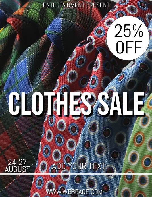 Clothes sale flyer template | PosterMyWall