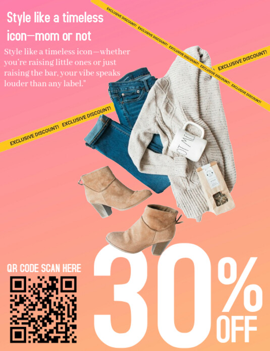 Copy of clothing discount flyer template | PosterMyWall