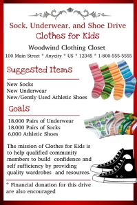 Clothing Drive Template | PosterMyWall