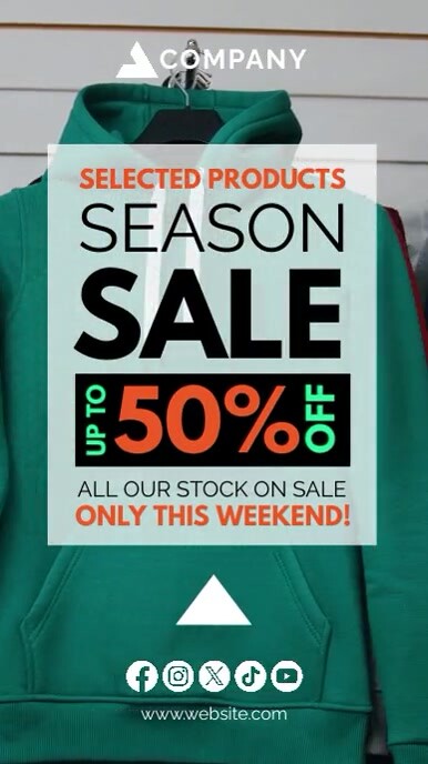 Clothing Fashion Retail Season Sale Instagram Template | PosterMyWall