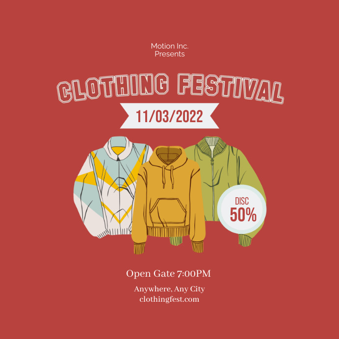 Clothing Fest 2022 Template | PosterMyWall