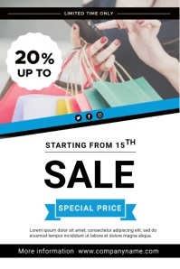 CLOTHING SHOP SALE POSTER TEMPLATE | PosterMyWall