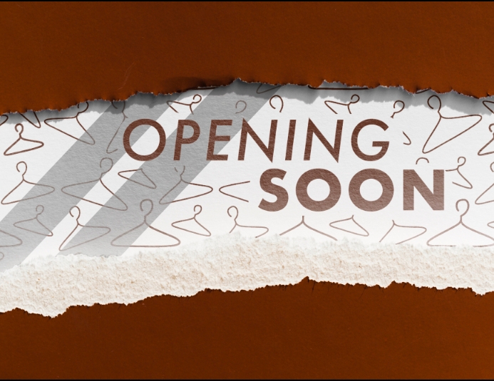 Clothing store opening soon mock up paper Template | PosterMyWall