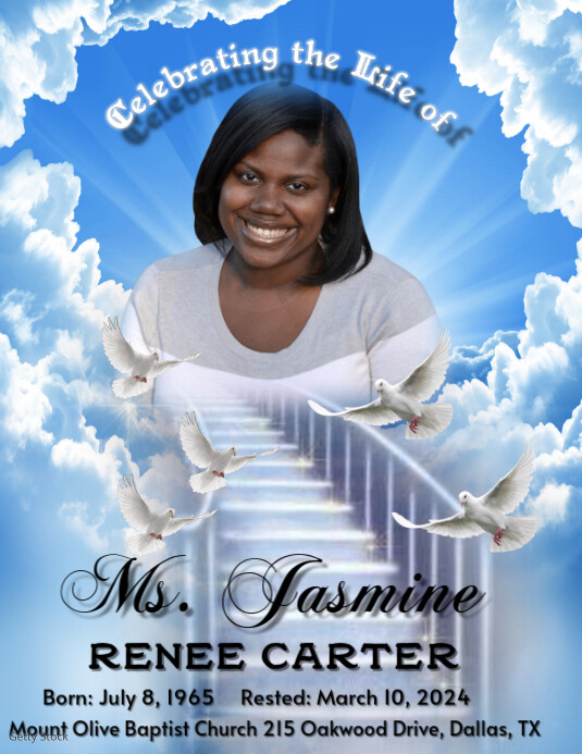 Clouds and Stairs Funeral Flyer Modelo | PosterMyWall