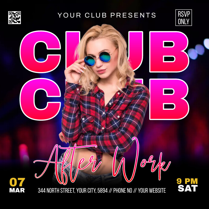 Club After Work Ads Template | PosterMyWall