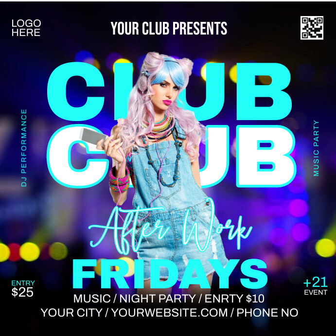 Club After Work Ads Template | PosterMyWall