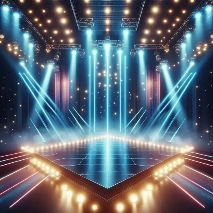 Club and party stage lighting background Template | PosterMyWall