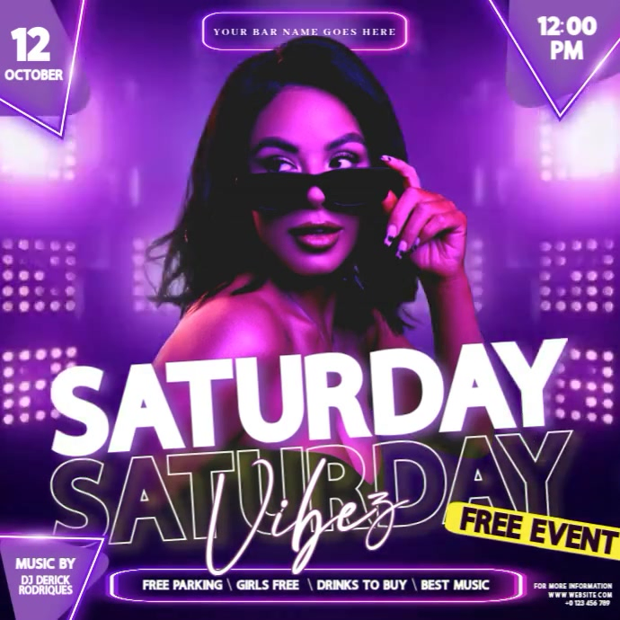 Copy of club bar lounge pub adult event flyer invitation design ...