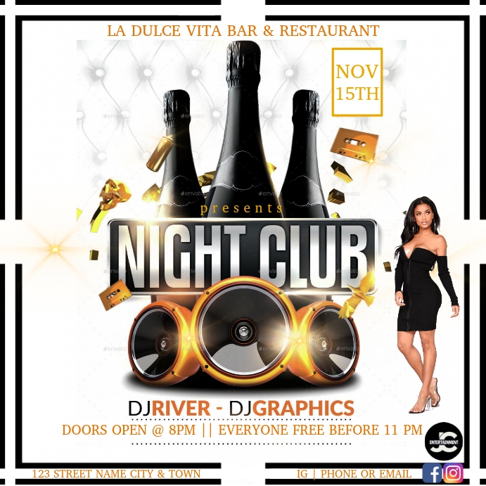 CLUB / BAR FLYER Template | PosterMyWall