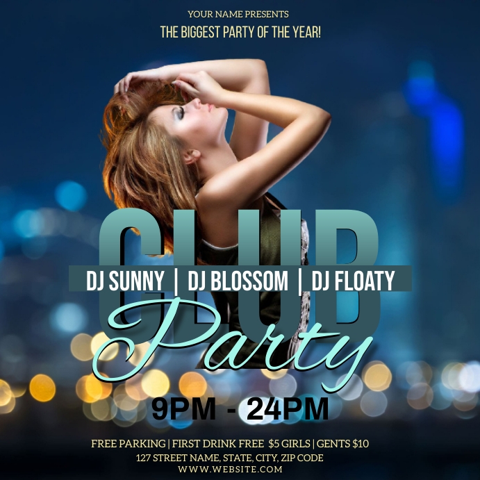 CLUB BAR PARTY EVENT FLYER TEMPLATE | PosterMyWall