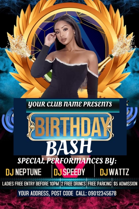 Copy of CLUB BIRTHDAY PARTY | PosterMyWall