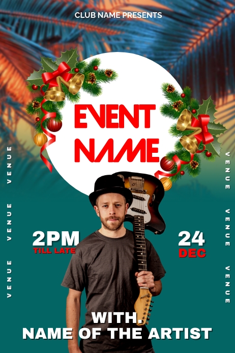 CLUB CHRISTMAS POSTER Template | PosterMyWall