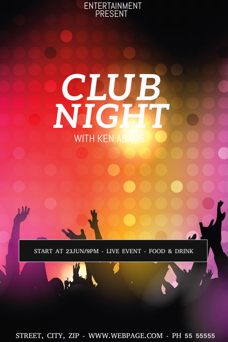 Club Dance night flyer template | PosterMyWall