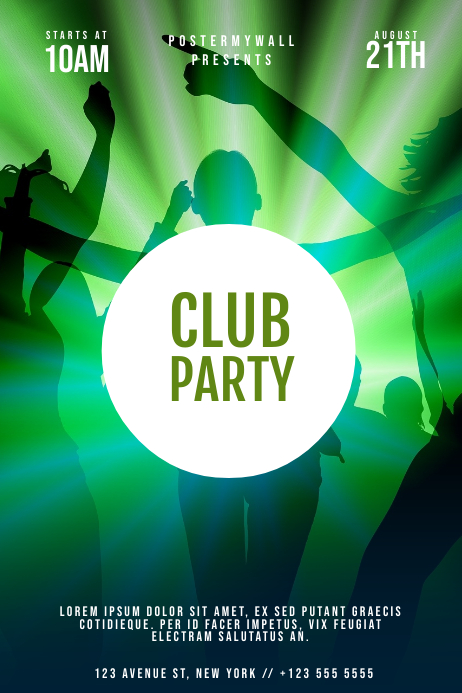 Club Dance Party Flyer Template | PosterMyWall