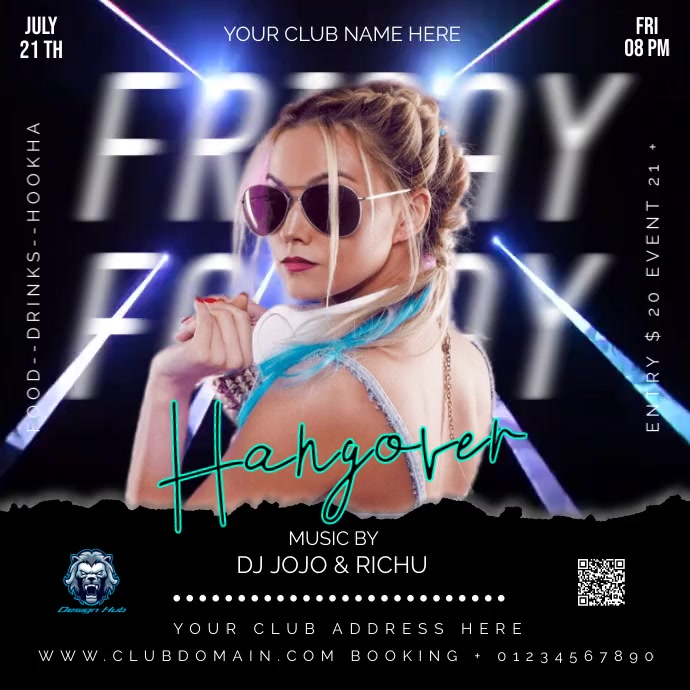 CLUB Template | PosterMyWall