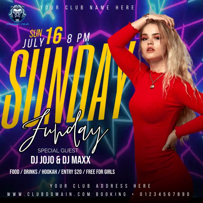 CLUB Template | PosterMyWall