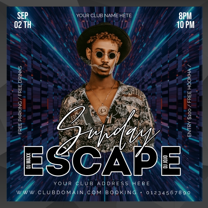 CLUB Template | PosterMyWall