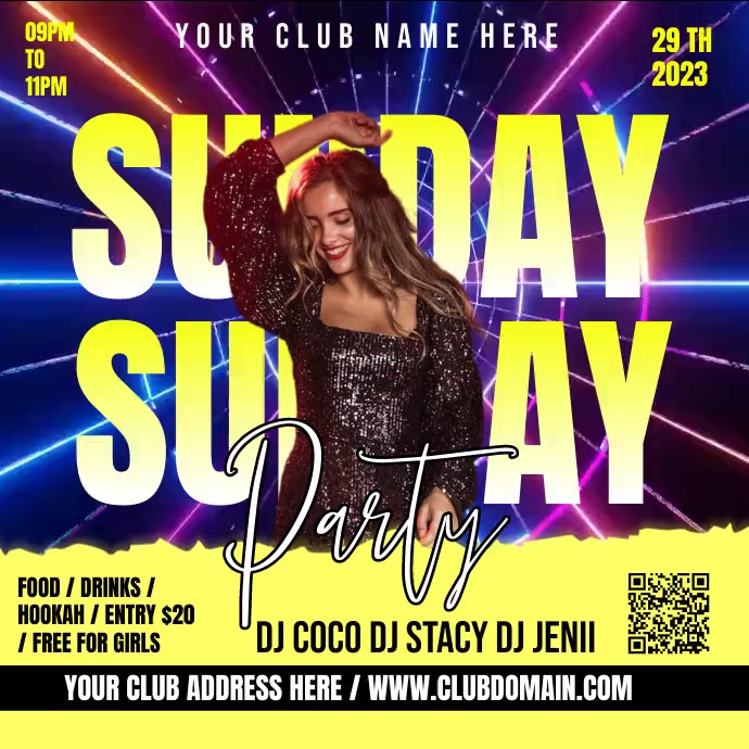 CLUB Template | PosterMyWall