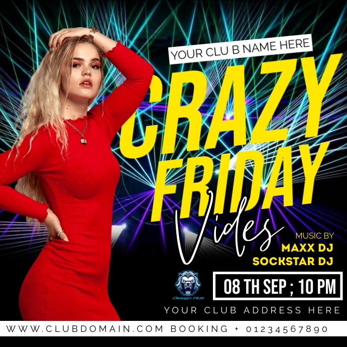 CLUB Template | PosterMyWall