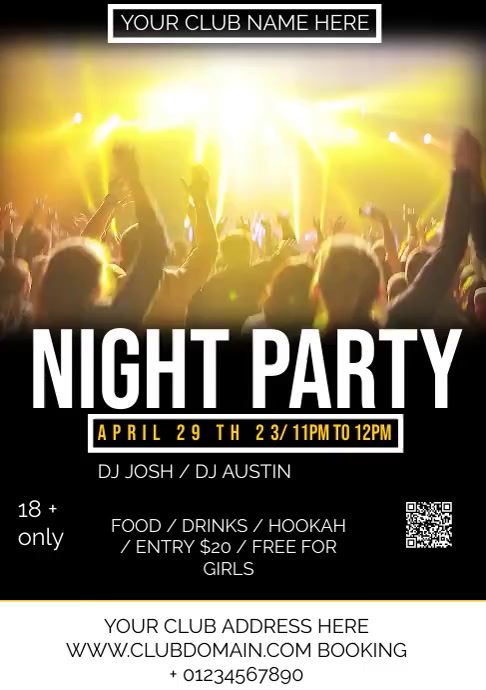 CLUB Template | PosterMyWall