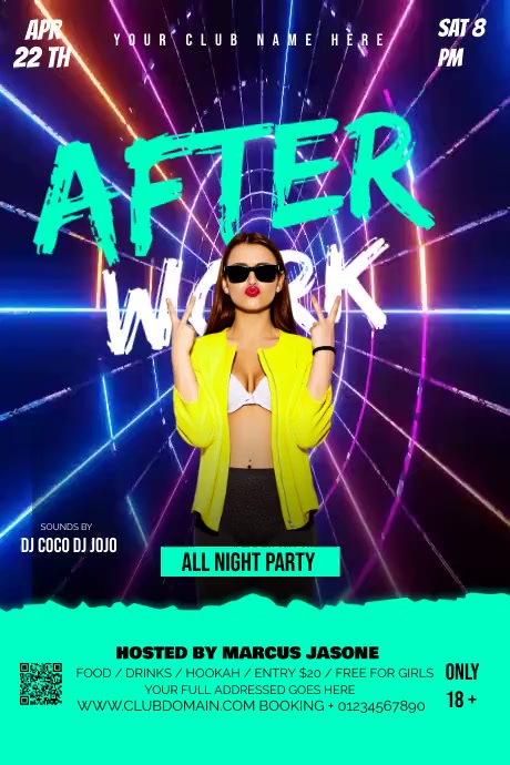 CLUB Template | PosterMyWall