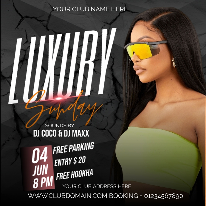 CLUB Template | PosterMyWall