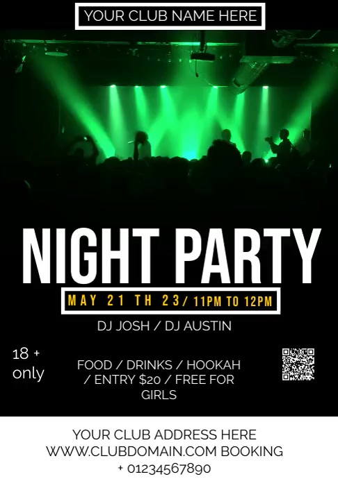 CLUB Template | PosterMyWall