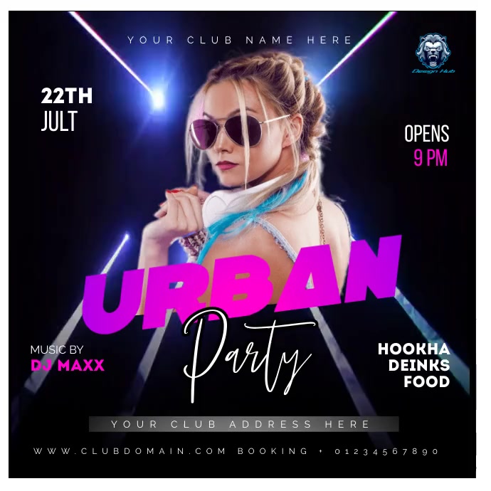 CLUB Template | PosterMyWall