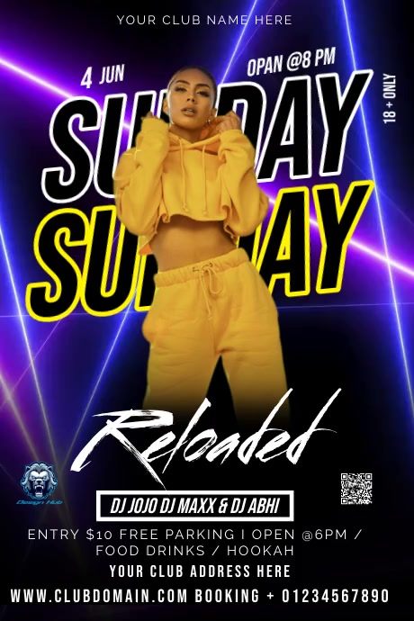 CLUB Template | PosterMyWall