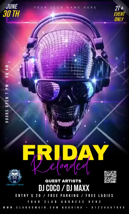 CLUB Template | PosterMyWall