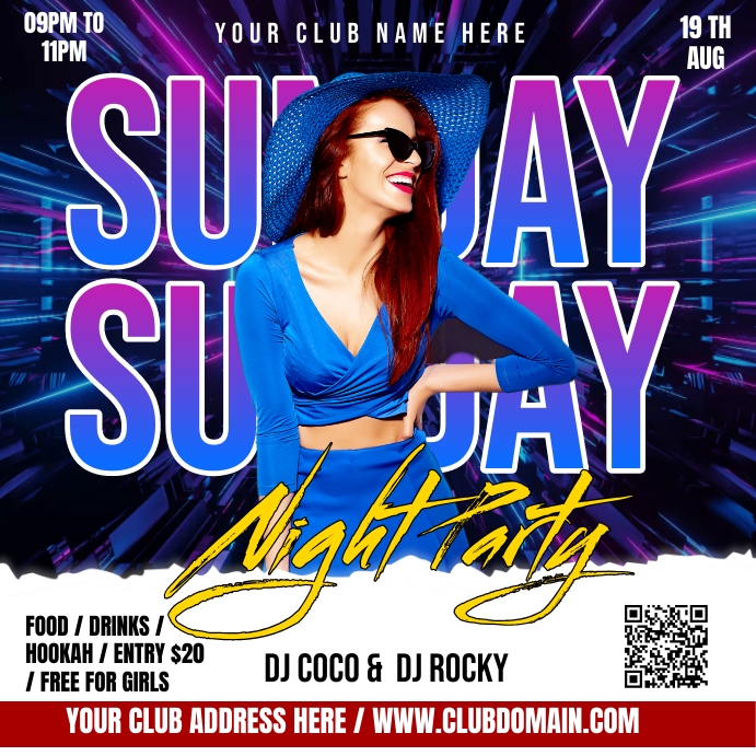 CLUB Template | PosterMyWall