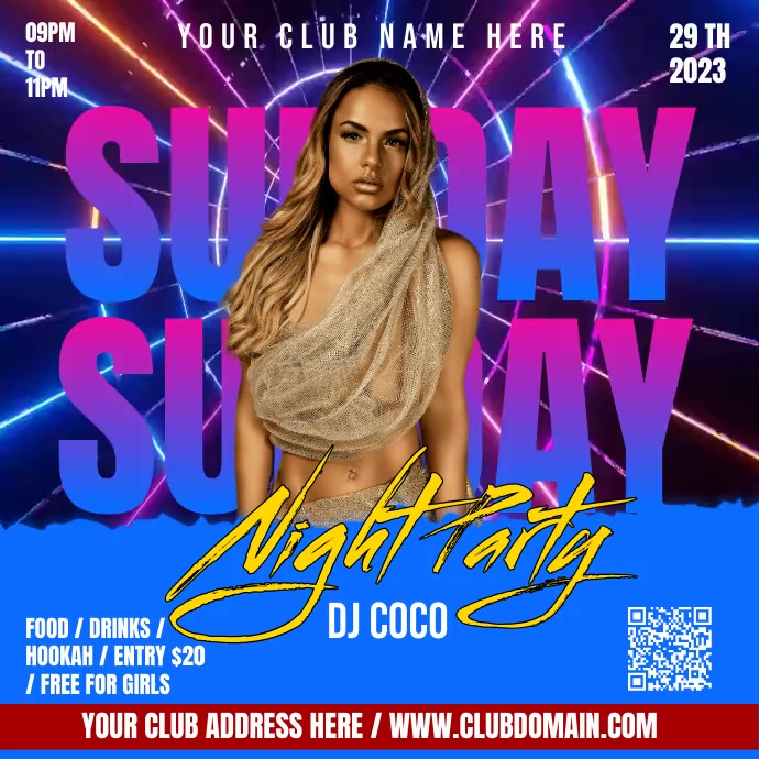 CLUB Template | PosterMyWall