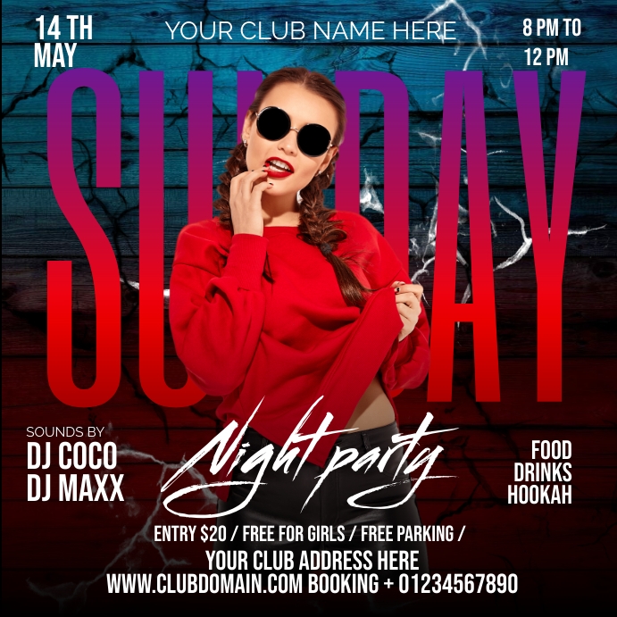 CLUB Template | PosterMyWall