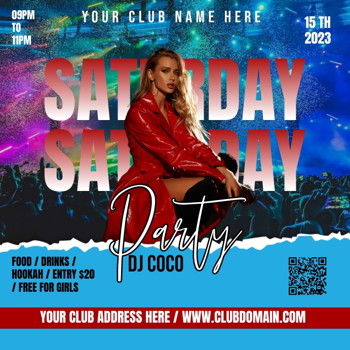 CLUB Template | PosterMyWall